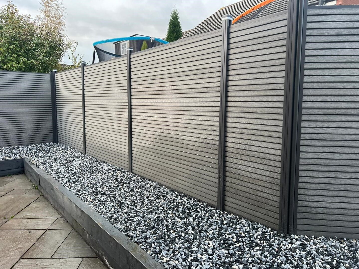 Light Grey Composite Fence Panels | eComposite